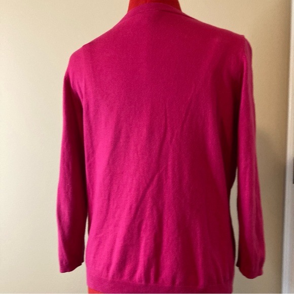 Talbots | Sweaters | Fuchsia Cardigan | Poshmark